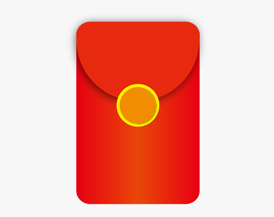 Red Red Envelope Festive - Circle , Free Transparent Clipart - ClipartKey
