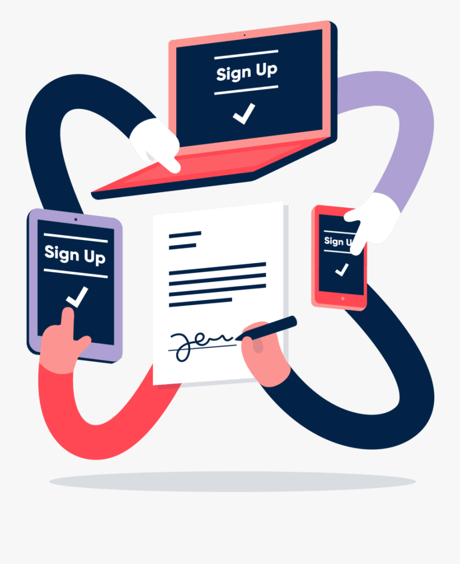 Illustration Sign Up , Free Transparent Clipart - ClipartKey