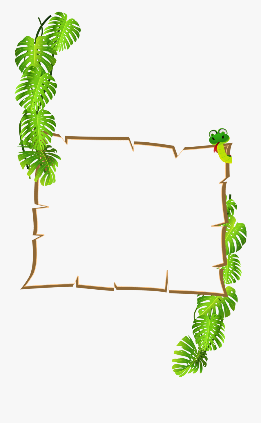 Jungle Frame Png , Free Transparent Clipart - ClipartKey