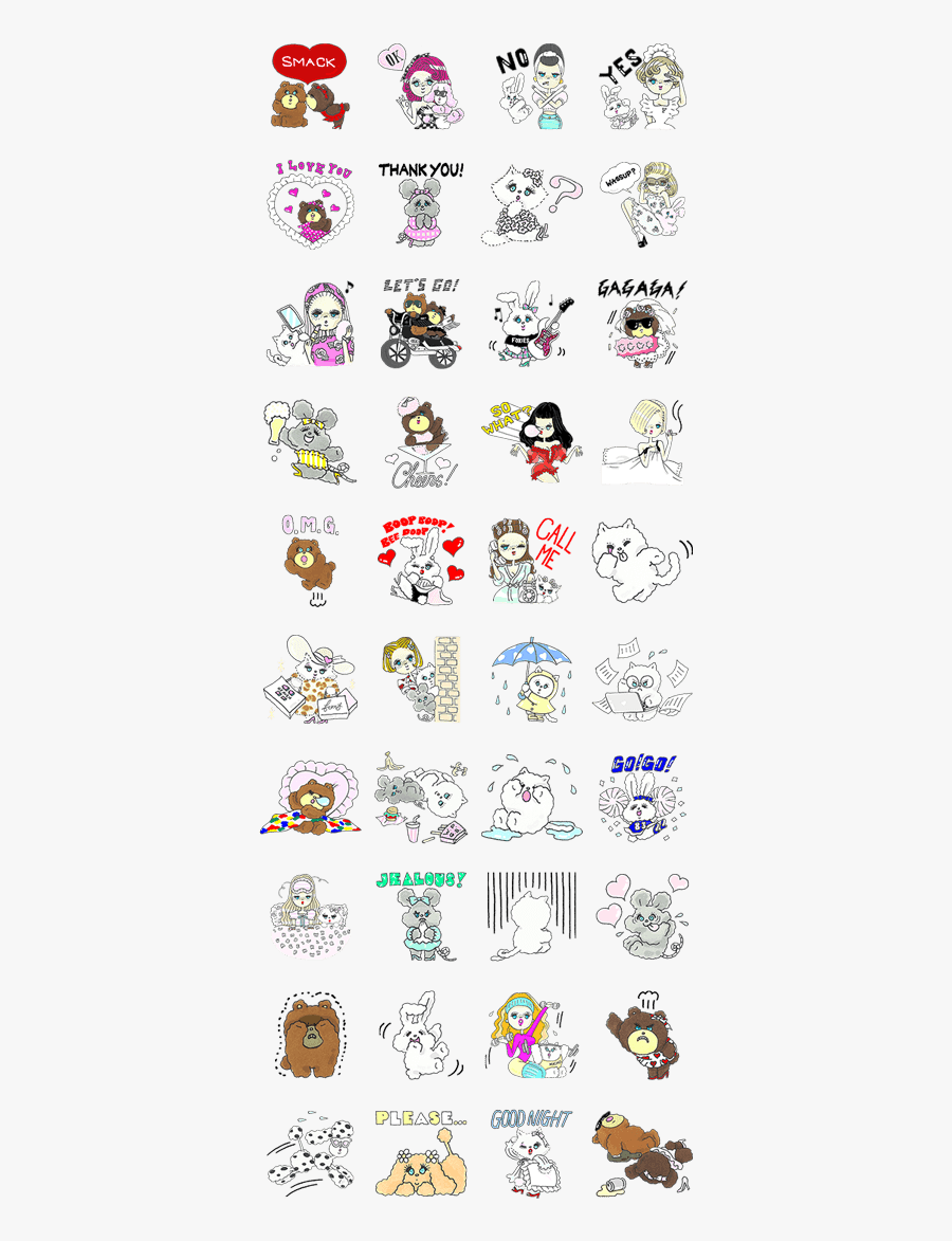 Foxy - Yuru Yuri Stickers , Free Transparent Clipart - ClipartKey