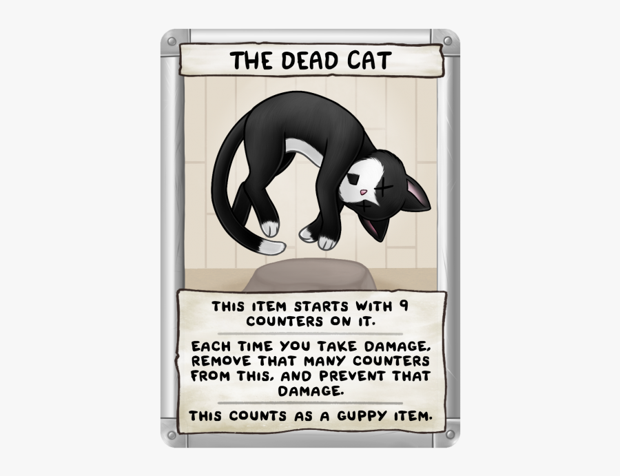 Binding Of Isaac Four Souls Dead Cat , Free Transparent Clipart ...
