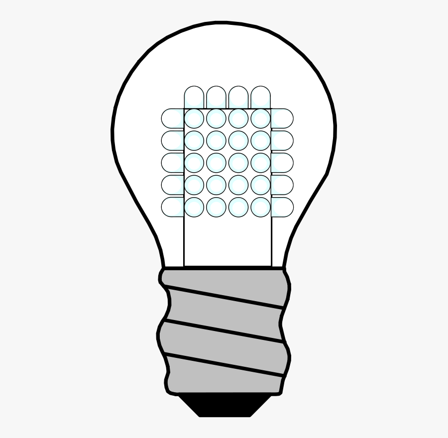 Light Bulb Led Off - Clip Art Light Bulb Png , Free Transparent Clipart ...