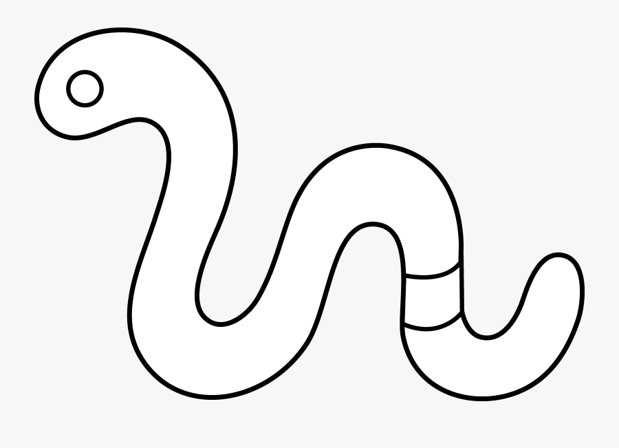 Cute Worm Line Art - Design Worm , Free Transparent Clipart - ClipartKey