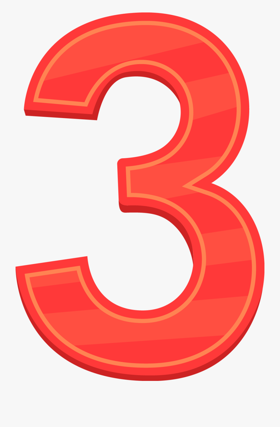 One To Ten Red Numbers Png , Free Transparent Clipart - ClipartKey