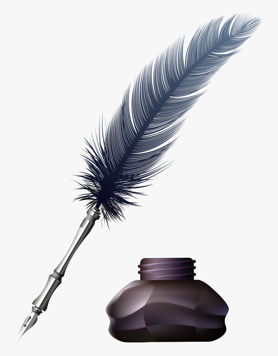 Ink Feather Pen Png , Free Transparent Clipart - ClipartKey