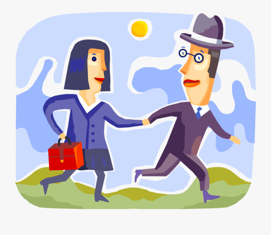 Workers In Workplace Romantic - Cartoon , Free Transparent Clipart ...