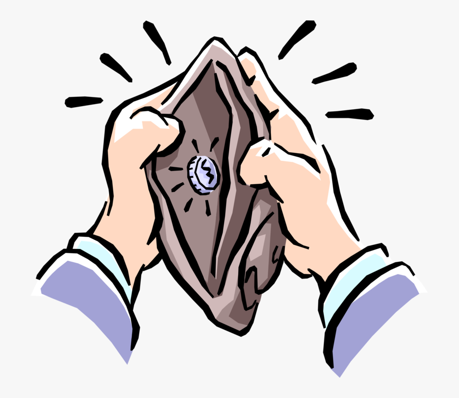 Empty Wallet Cartoon Transparent , Free Transparent Clipart - ClipartKey