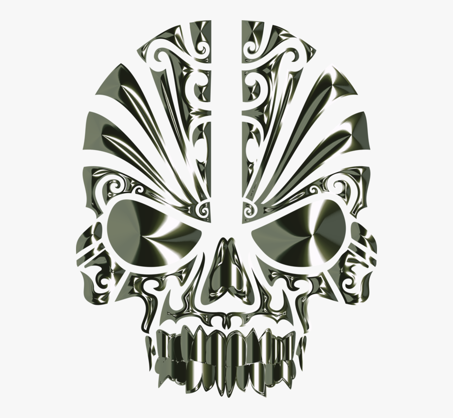 Tribal Skull Design Vector , Free Transparent Clipart - ClipartKey