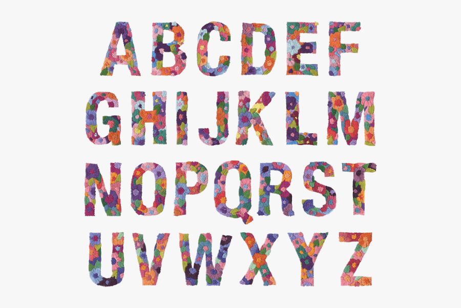 Clip Art Beautiful Bloom Font , Free Transparent Clipart - ClipartKey