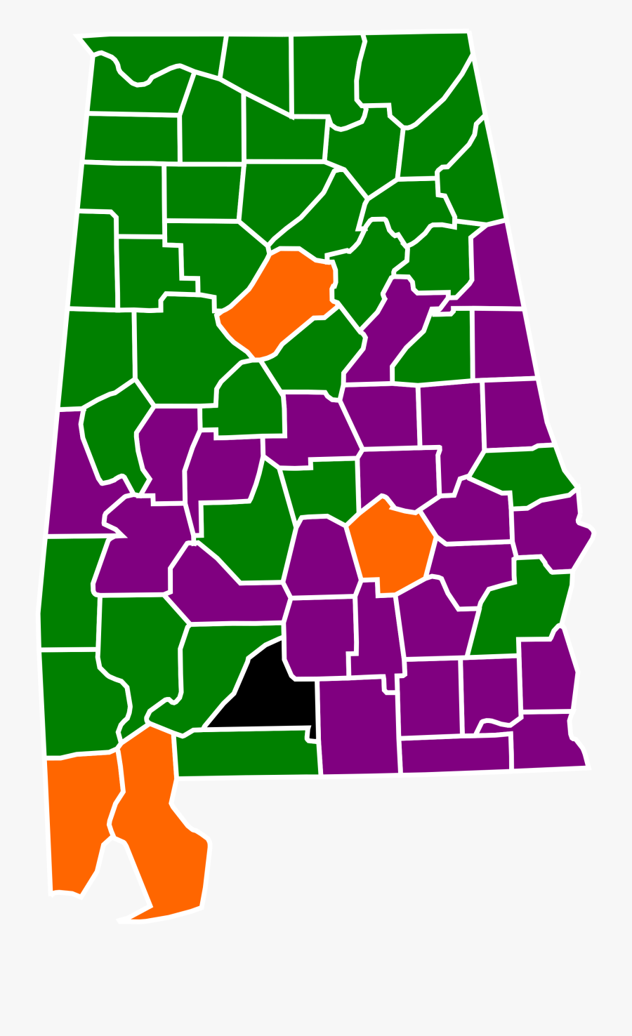 Alabama Republican Wikipedia Presidential - Alabama 2016 Election Map ...