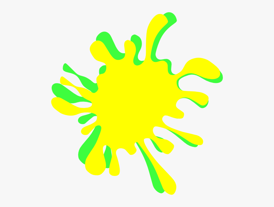 Yellow Paint Splatter Clip Art N10 - Clip Art , Free Transparent ...