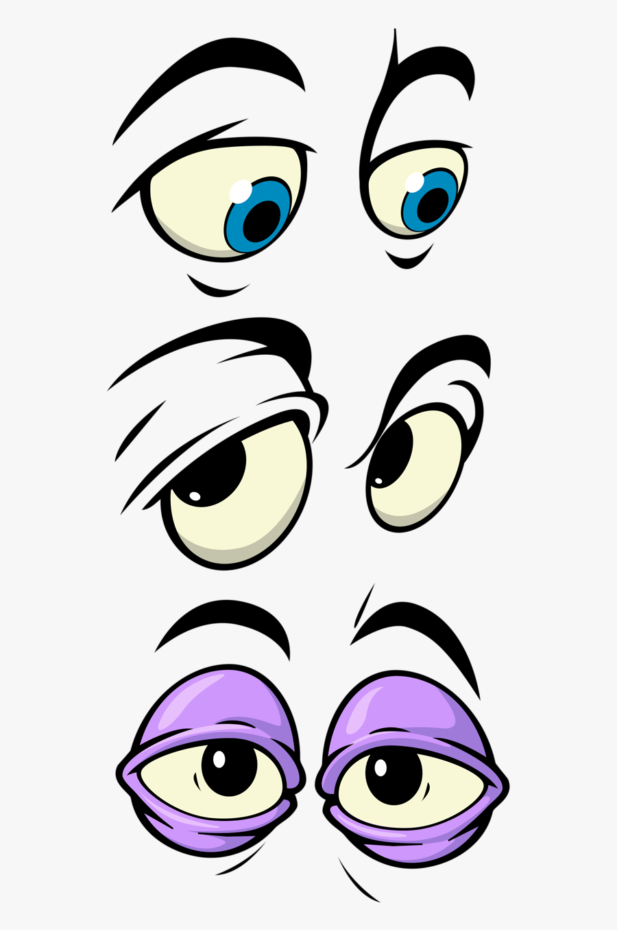 Cartoon Black Eye Png , Free Transparent Clipart - ClipartKey