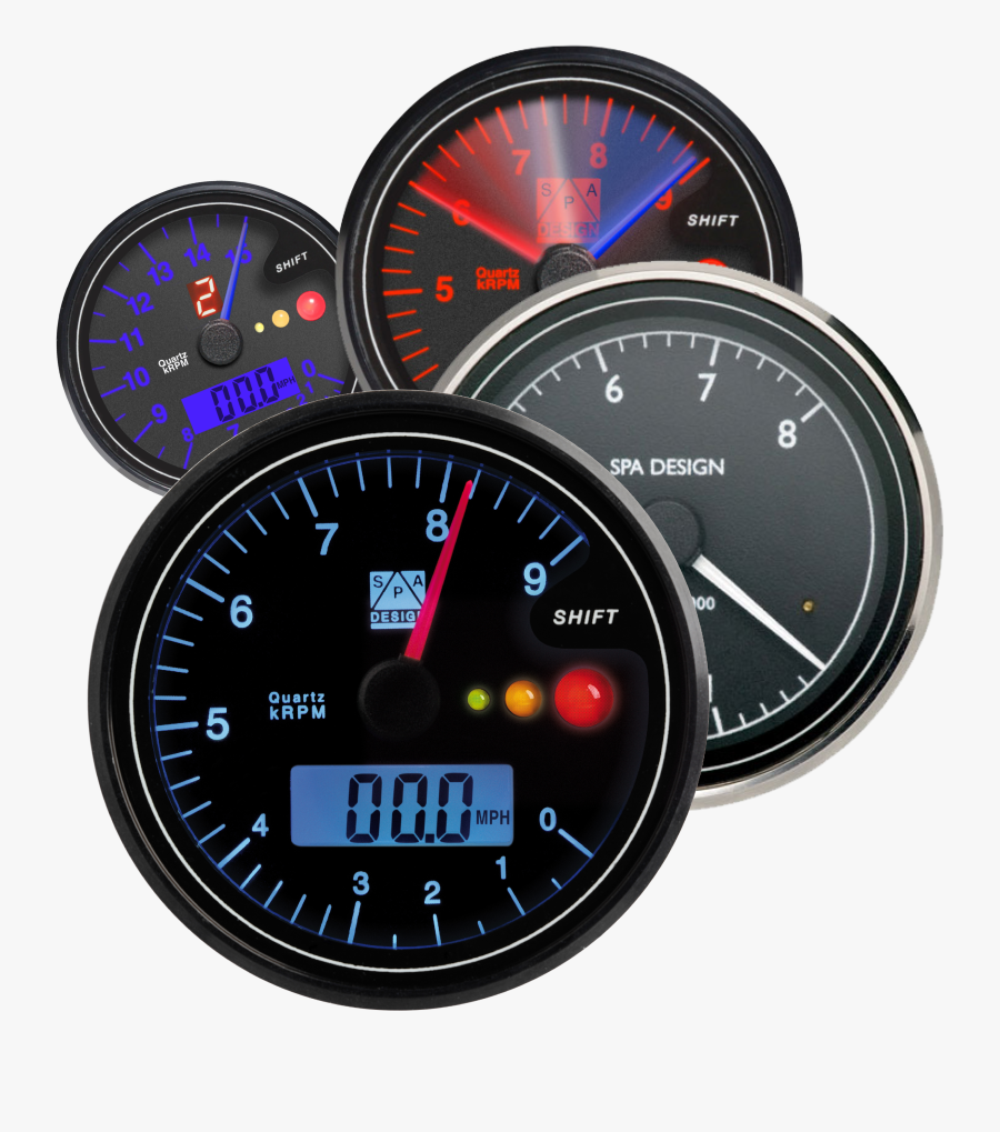 Digital Tachometer Gauge - Tacometro Spa , Free Transparent Clipart ...