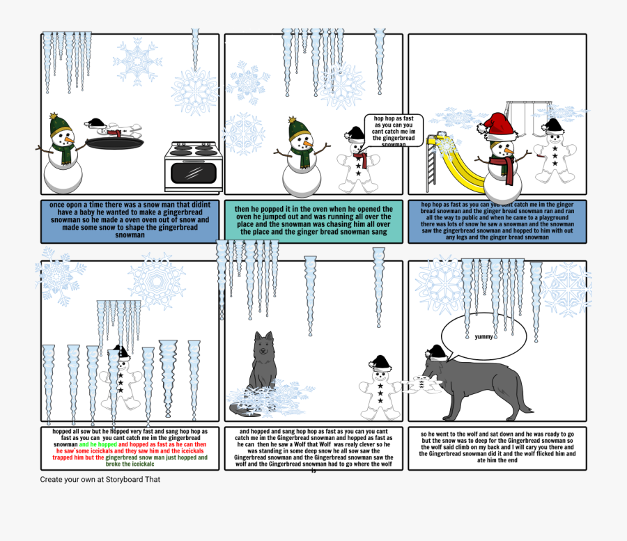 Snowman Storyboard By Aarush - Cartoon , Free Transparent Clipart ...