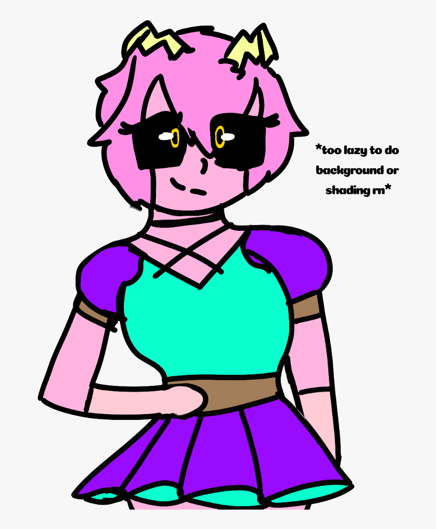 Mina In A Dress I Drew It For A Roleplay - Cartoon , Free Transparent ...