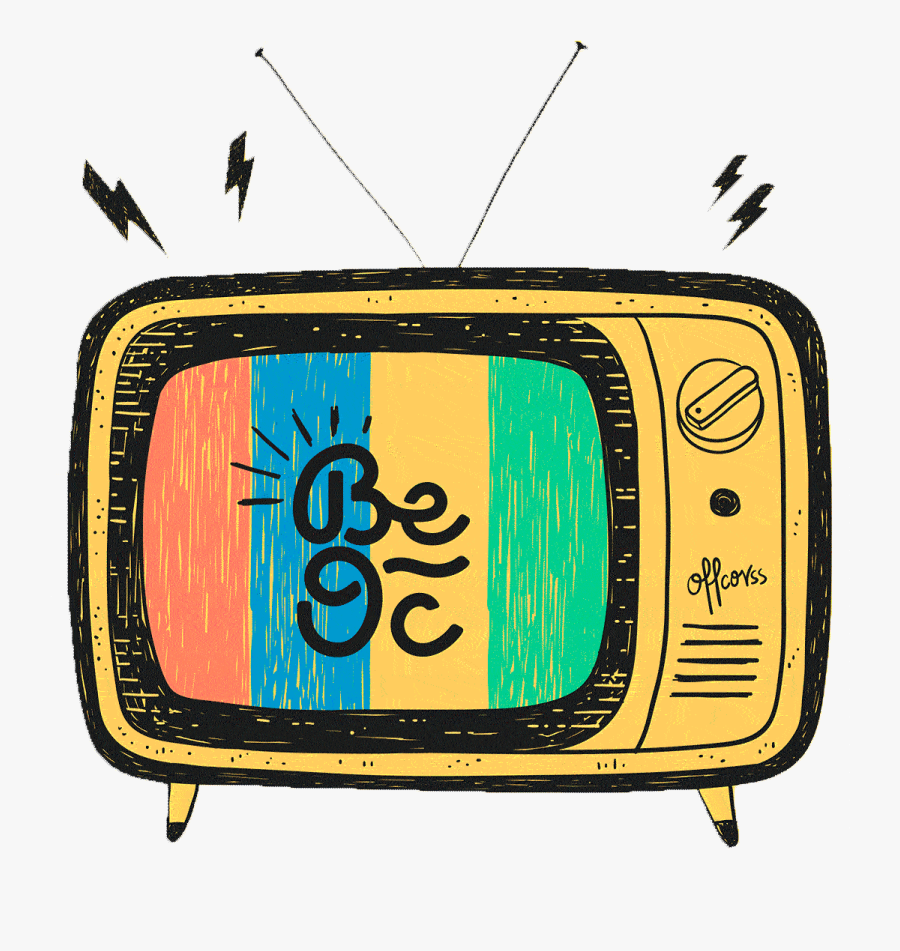 Fun Television Sticker By Offcorss Clipart , Png Download - Analog ...