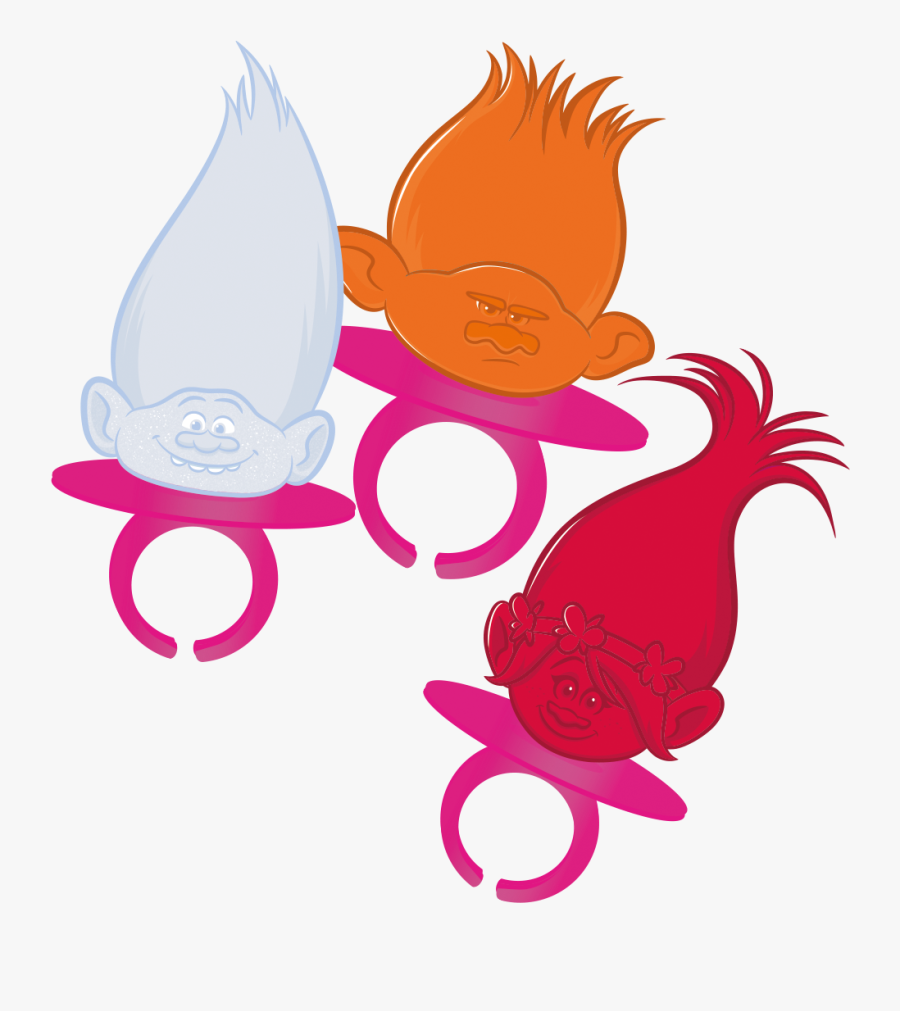 Trolls 3d Candy Ring Pieces , Free Transparent Clipart - ClipartKey