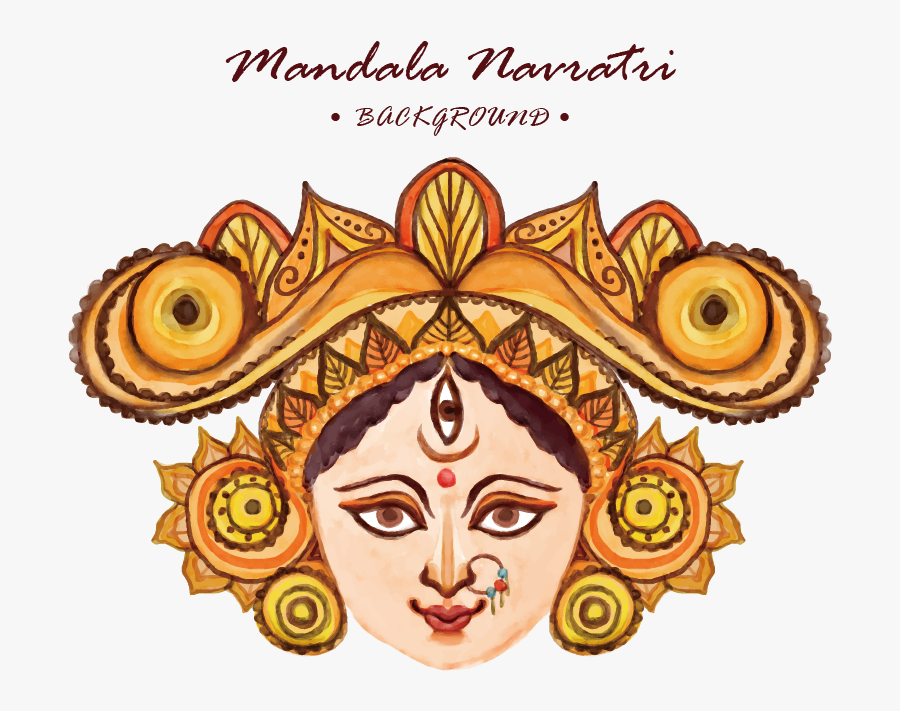 Durga Face Vector Png , Free Transparent Clipart - ClipartKey