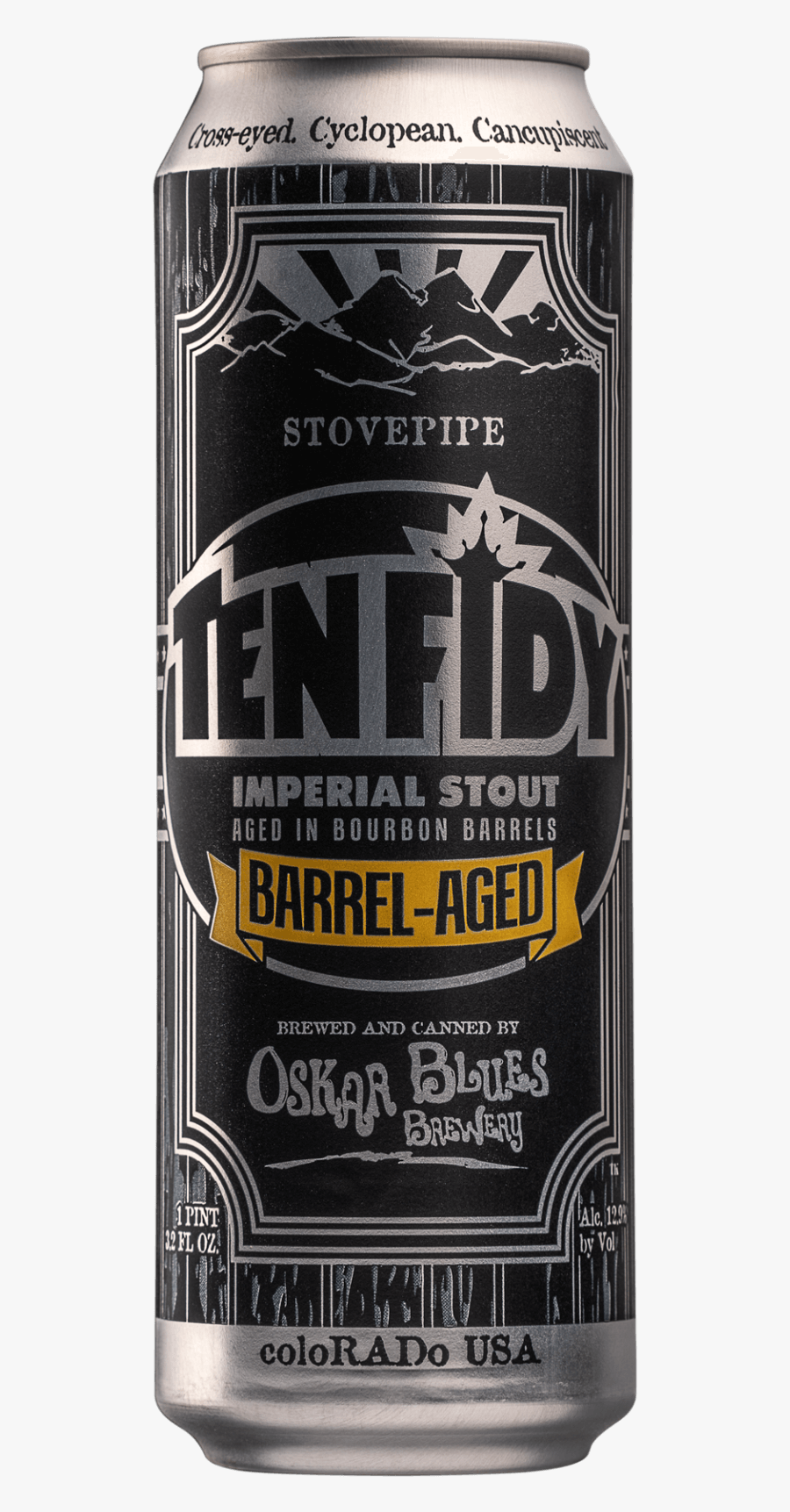 Upcoming Beer Can - Oskar Blues Ten Fidy Barrel Aged , Free Transparent ...