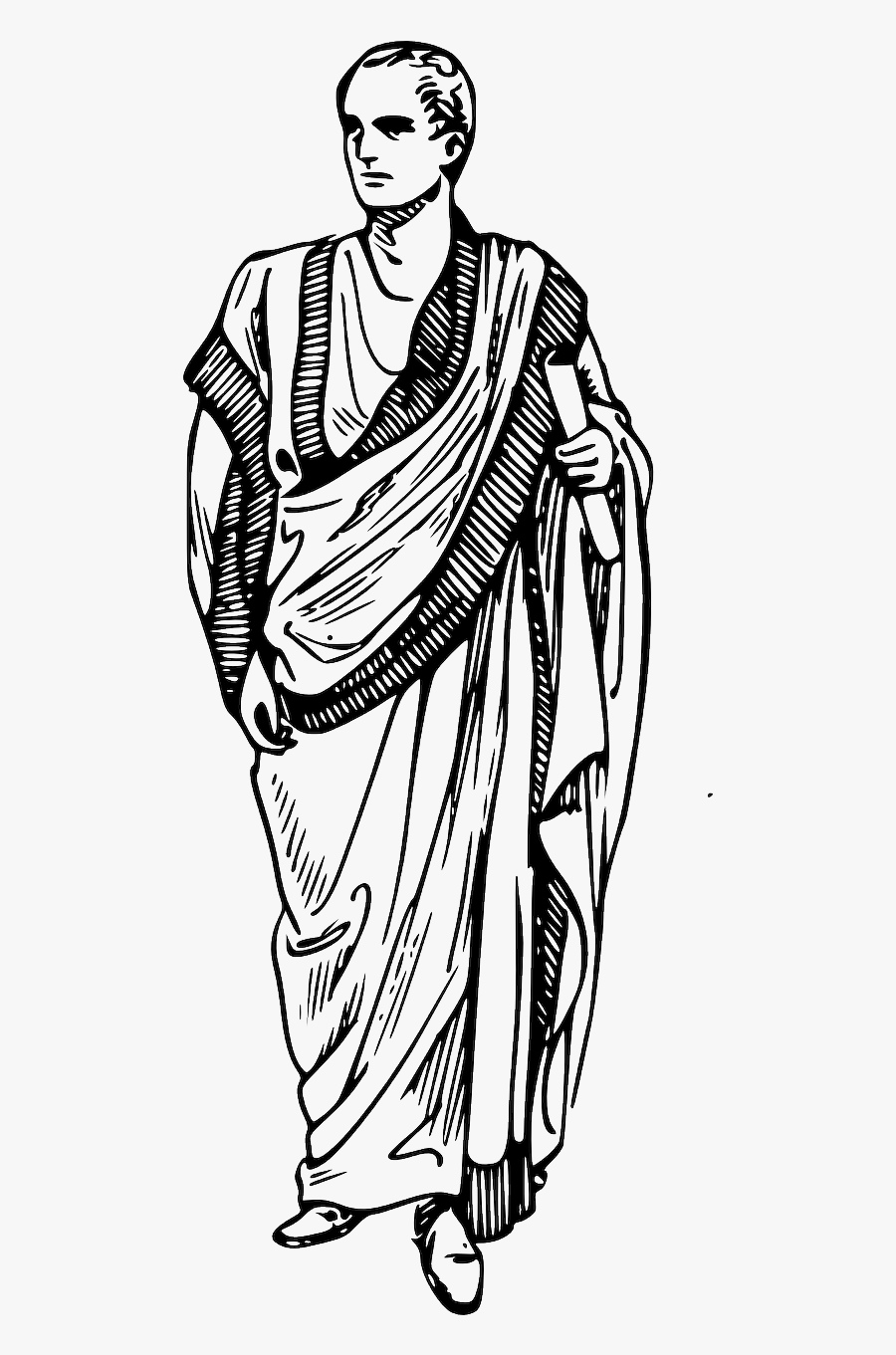 Prometheus Drawing 18th Century - Roman Toga , Free Transparent Clipart ...