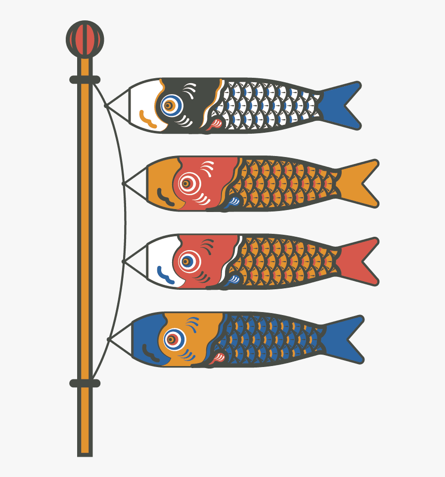 Japanese Fish Flag Drawing , Free Transparent Clipart - ClipartKey