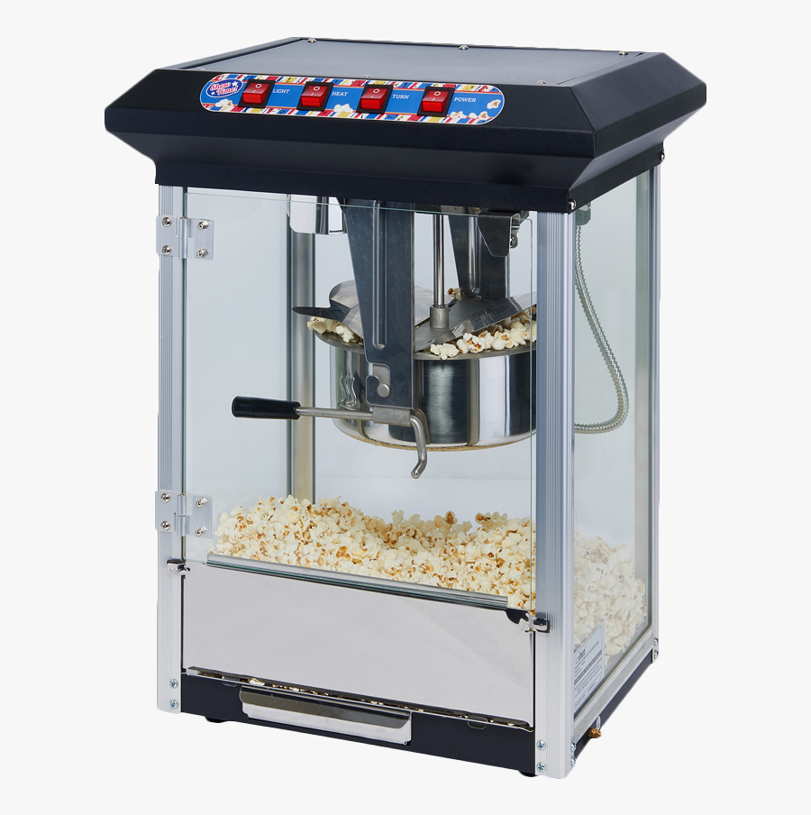 Winco Showtime Plexiglass Door Black Popcorn Machine - Popcorn Machine ...