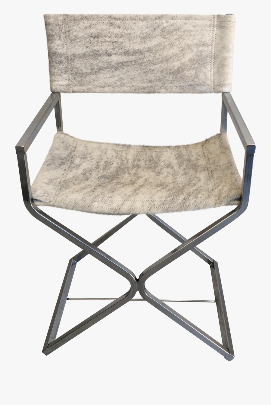 A Steel Chrome Plate Square-tubular Directors Chair - Many Triangles In ...