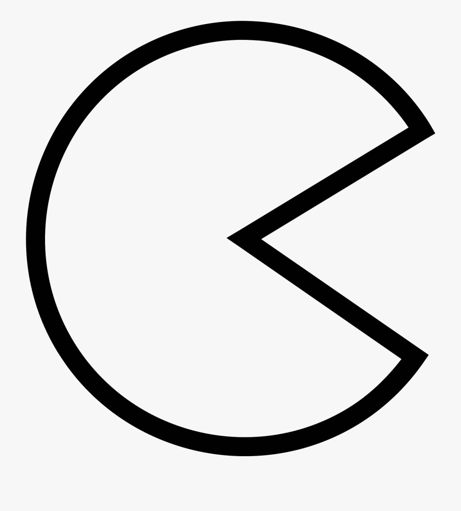 Black And White Pac Man , Free Transparent Clipart - ClipartKey
