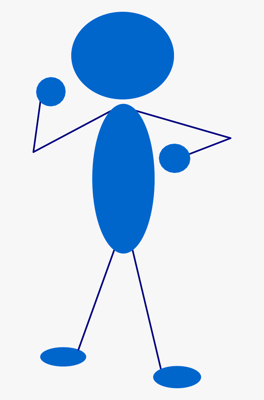 Stickman Stick Figure Blue Free Picture , Free Transparent Clipart ...