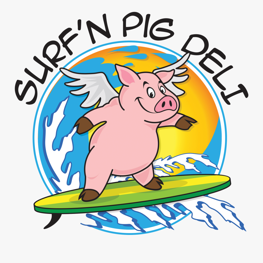Surfn Pig Deli Logo - Pig Surf Png , Free Transparent Clipart - ClipartKey
