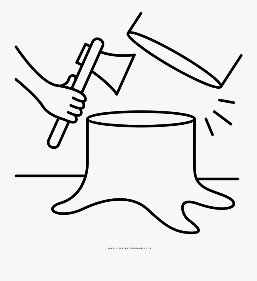 Deforestation Coloring Page Clipart , Png Download - Deforestation ...