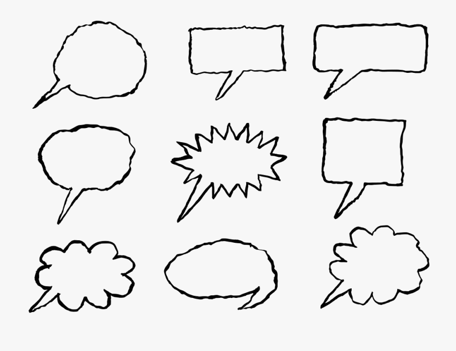 Speech Bubble Png Transparent Image - Hand Drawn Speech Bubble Png ...