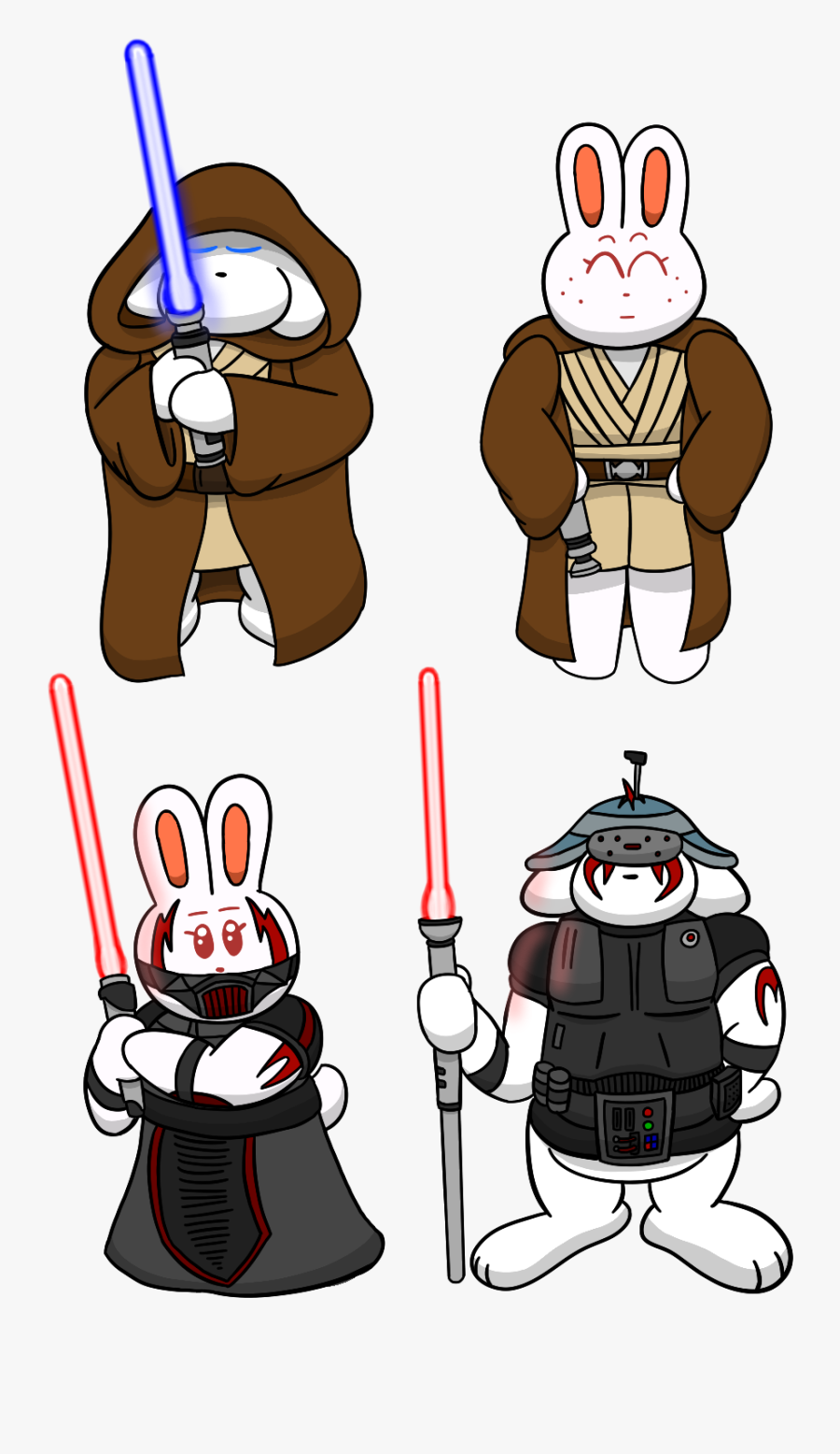 Jedi And Sith - Cartoon , Free Transparent Clipart - ClipartKey