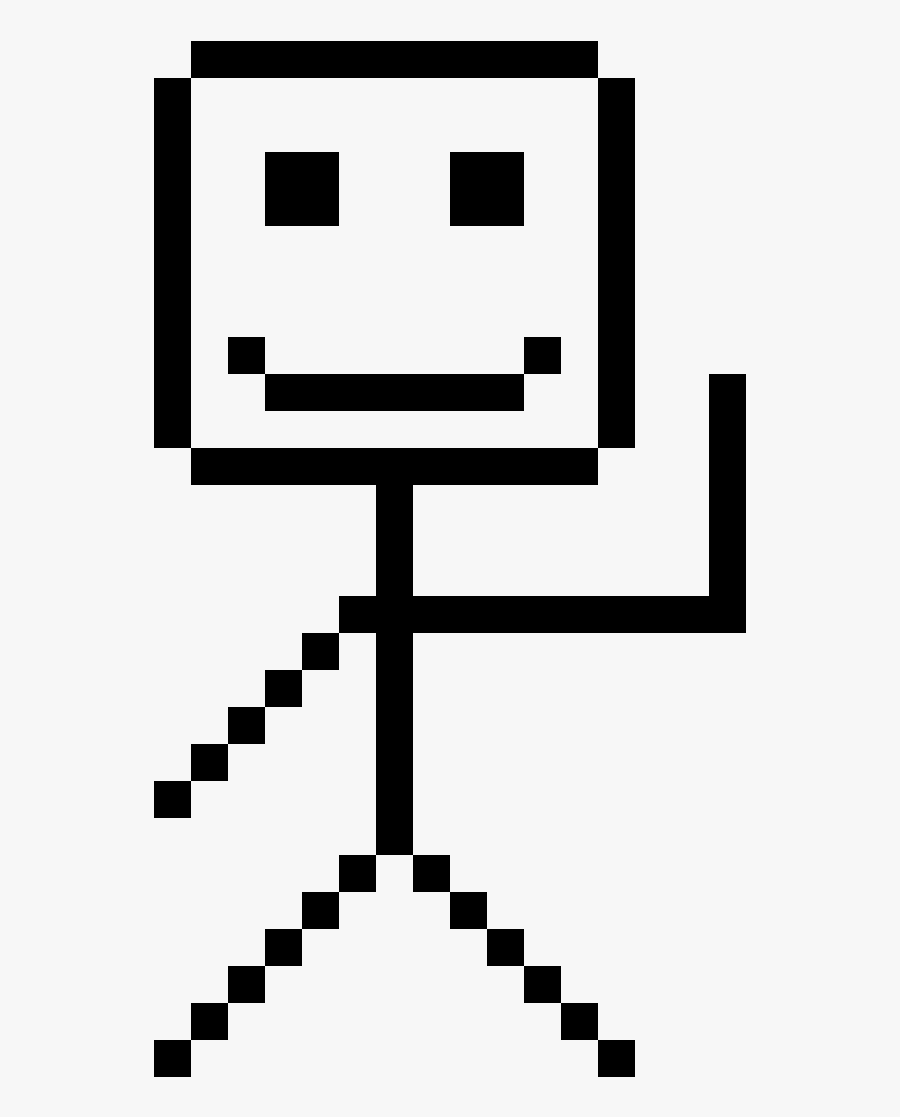 Stick Figure Pixel Art , Free Transparent Clipart - ClipartKey