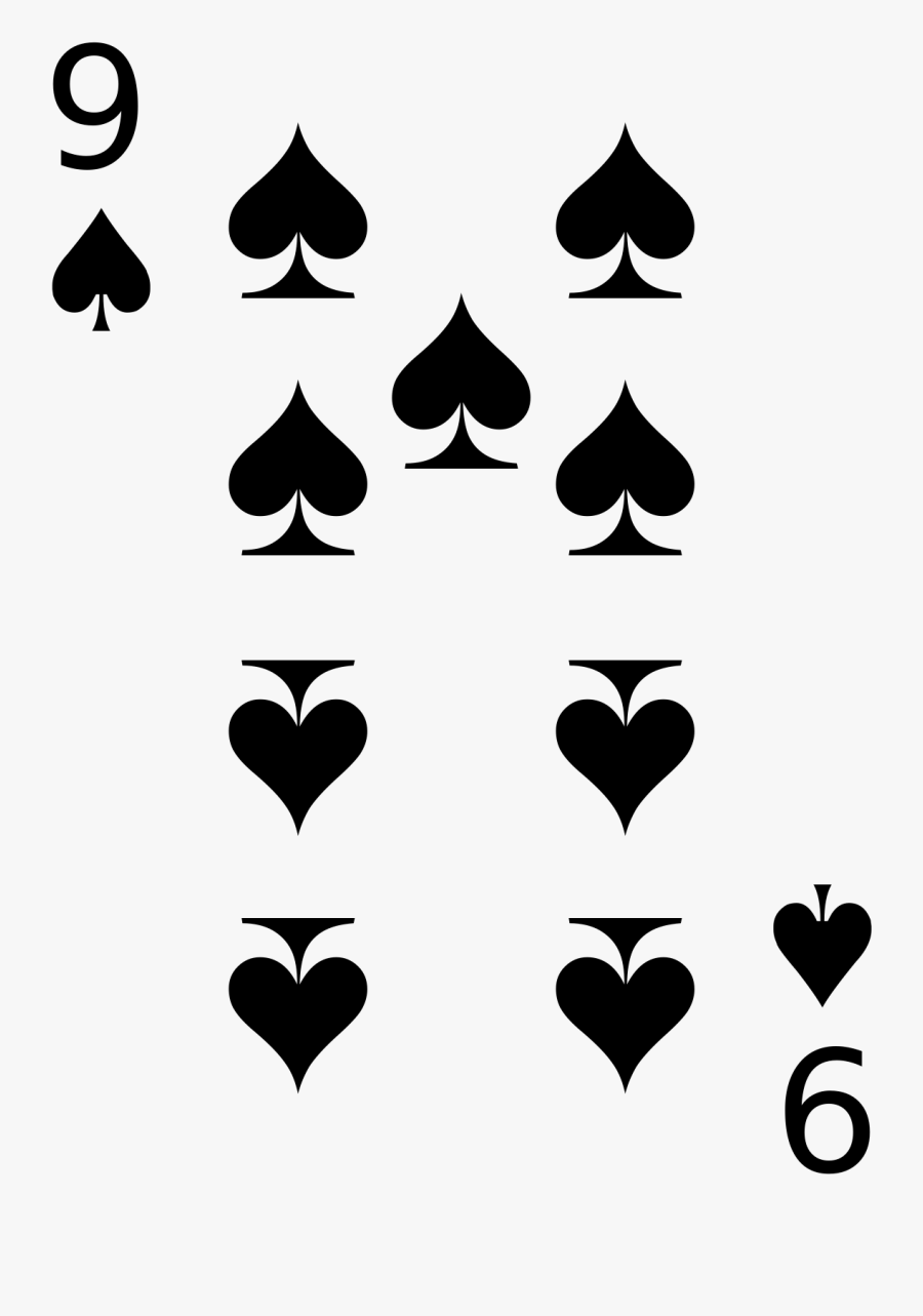 9 Of Spades Card , Free Transparent Clipart - ClipartKey
