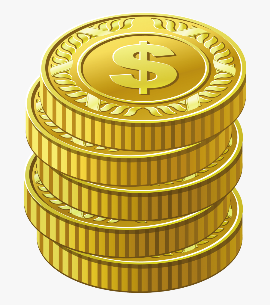 Transparent Coin Pile Png - Coins Vector No Background , Free ...