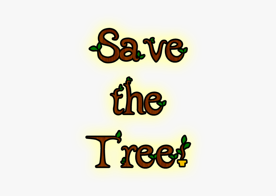 Save The Tree Logo - Calligraphy , Free Transparent Clipart - ClipartKey