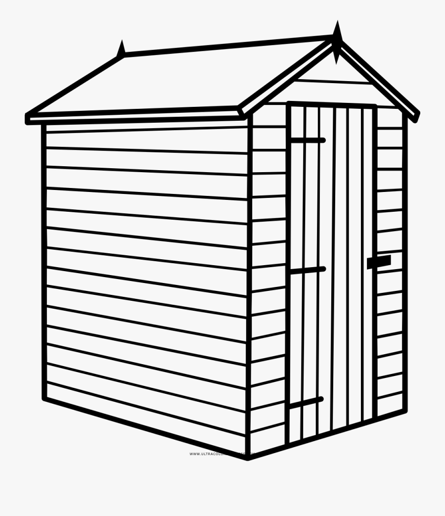 Tool Shed Coloring Page - Shed Coloring Page , Free Transparent Clipart ...