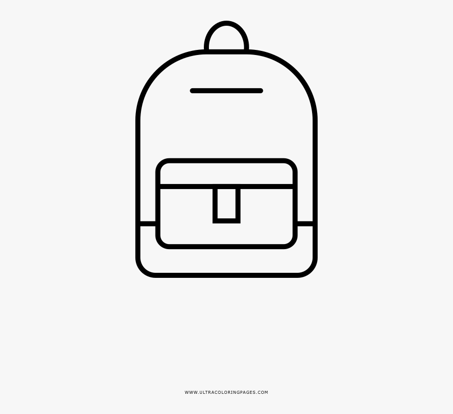 Backpack Coloring Page , Free Transparent Clipart - ClipartKey