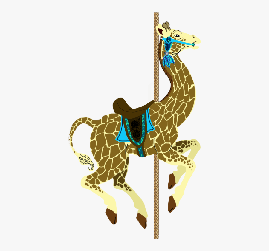 Horse Clip Giraffe - Carousel Okapi , Free Transparent Clipart - ClipartKey