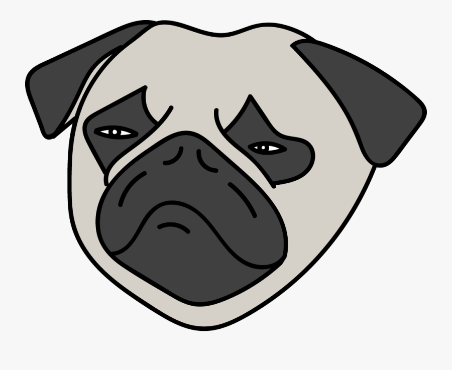 Pug Clipart Head - Pug , Free Transparent Clipart - ClipartKey