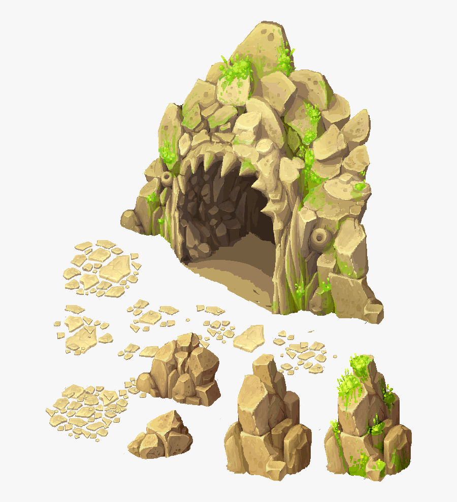 Drawn Cave Pixel Art - Concept Art , Free Transparent Clipart - ClipartKey