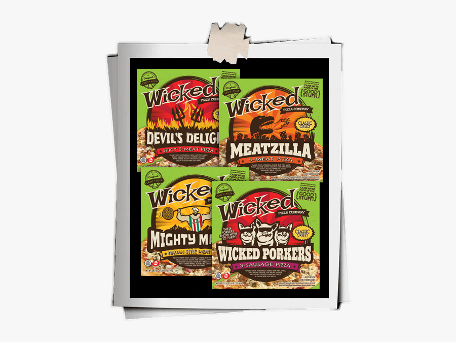 Wicked Products Grid Pizzas - Poster , Free Transparent Clipart ...