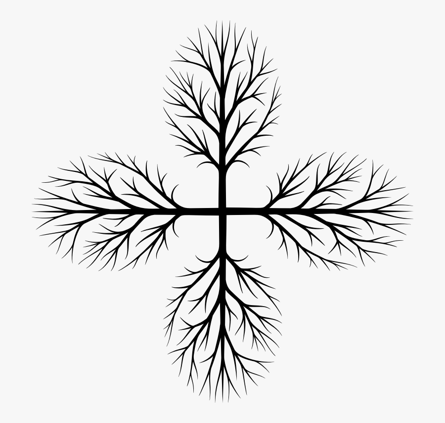 Tree Cross - Transparent Background Bare Tree Clipart , Free ...