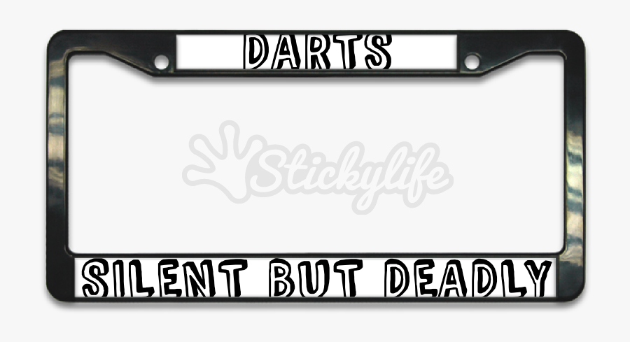 Darts License Plate Frame - Sign , Free Transparent Clipart - ClipartKey
