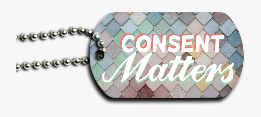 Consent Matters Rainbow Dog Tag - Chain , Free Transparent Clipart ...