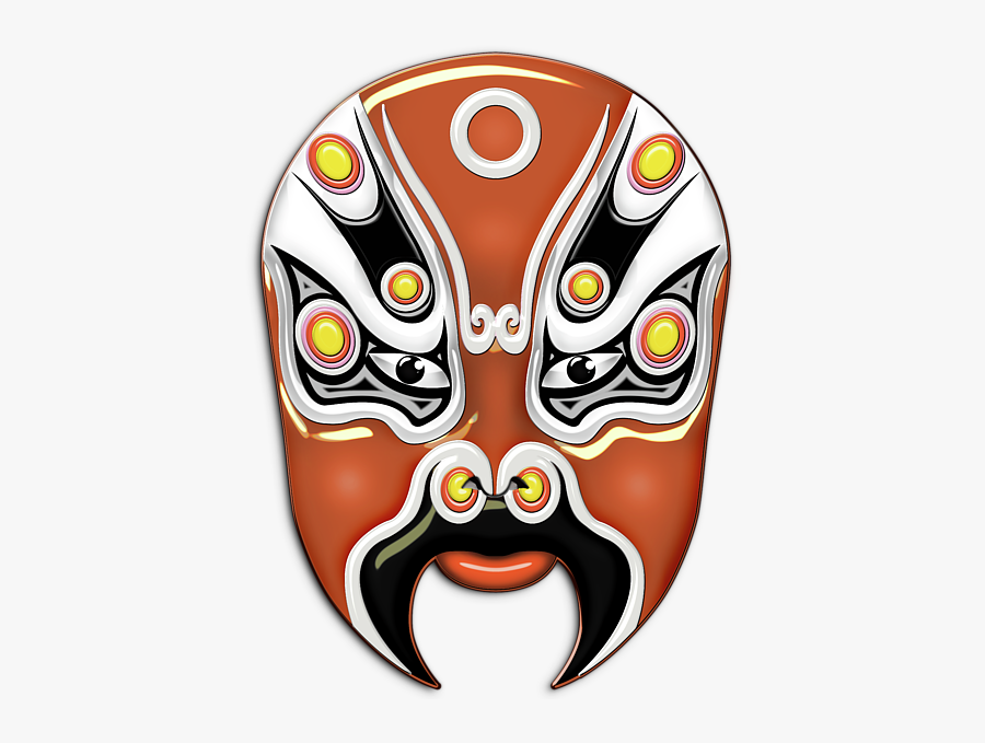 Red Peking Opera Mask , Free Transparent Clipart - ClipartKey