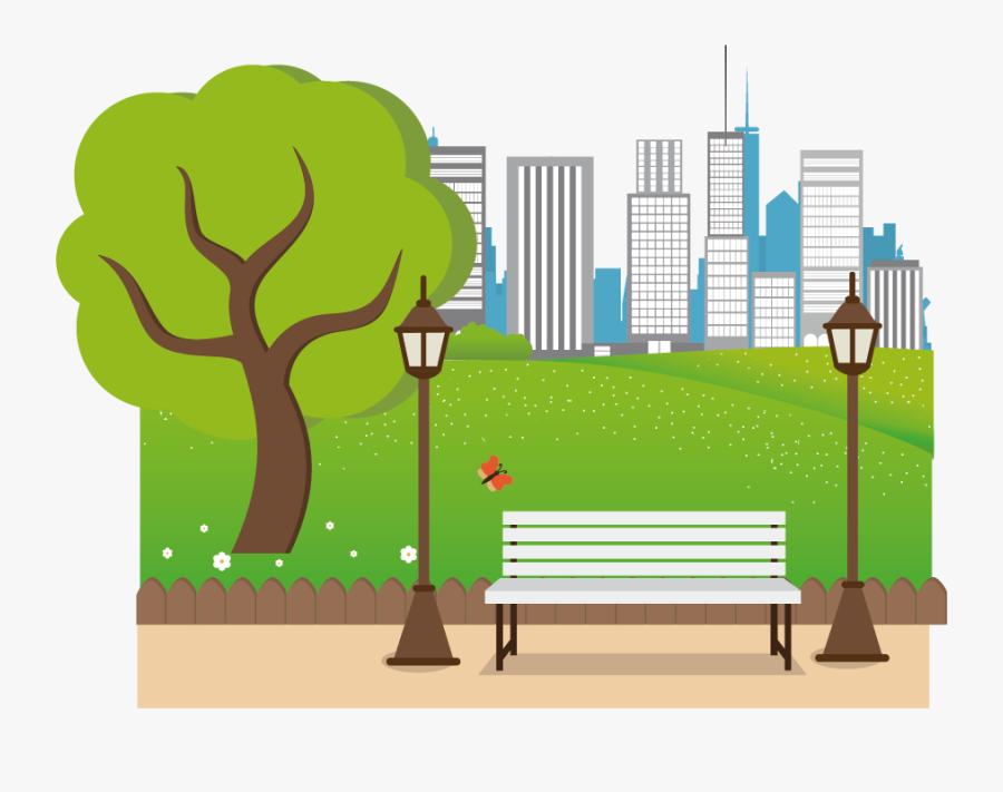 Urban Park Cartoon Illustration Cartoons Png File Hd - Park Cartoon Png ...