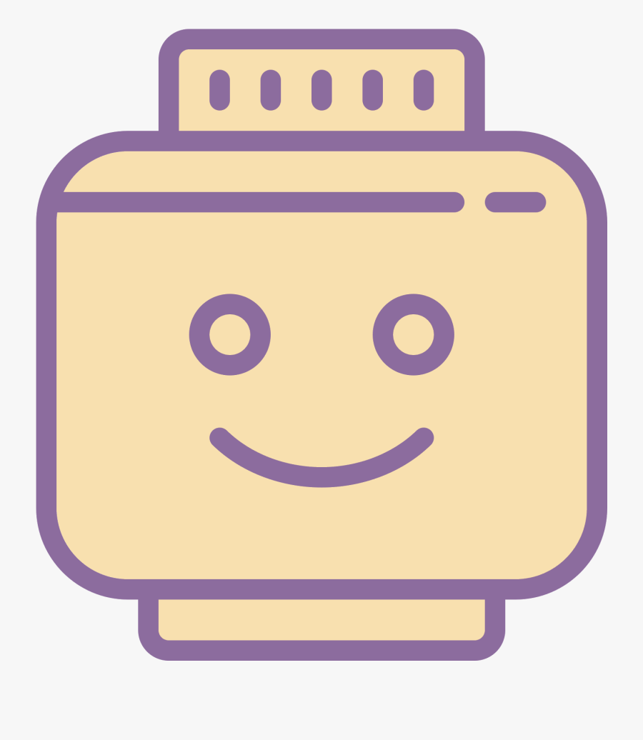 Ikonka Lego Head - Lego Man Head Black And White , Free Transparent ...