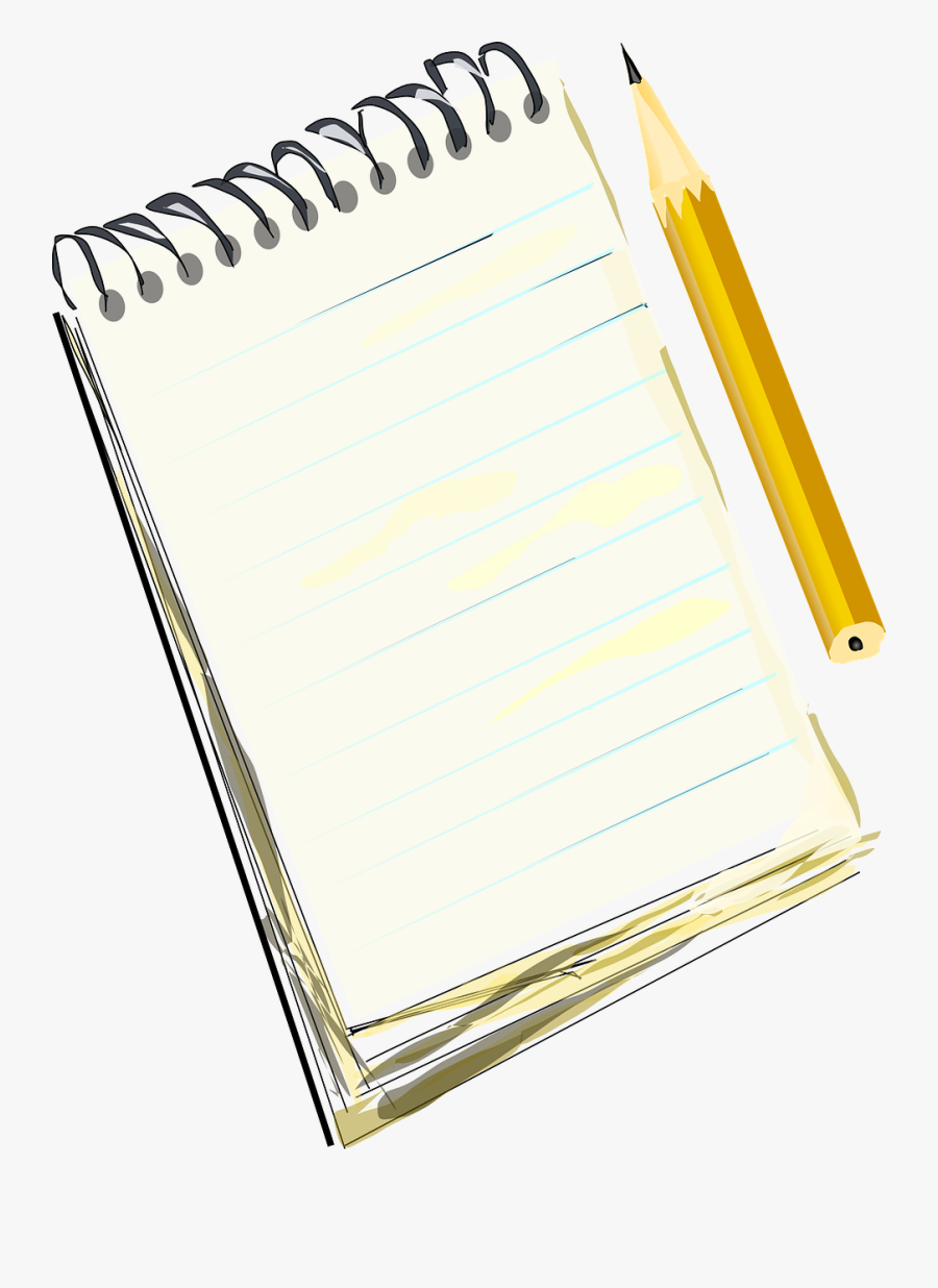 Post It Note,text,material - Notepad And Pencil Drawing , Free ...